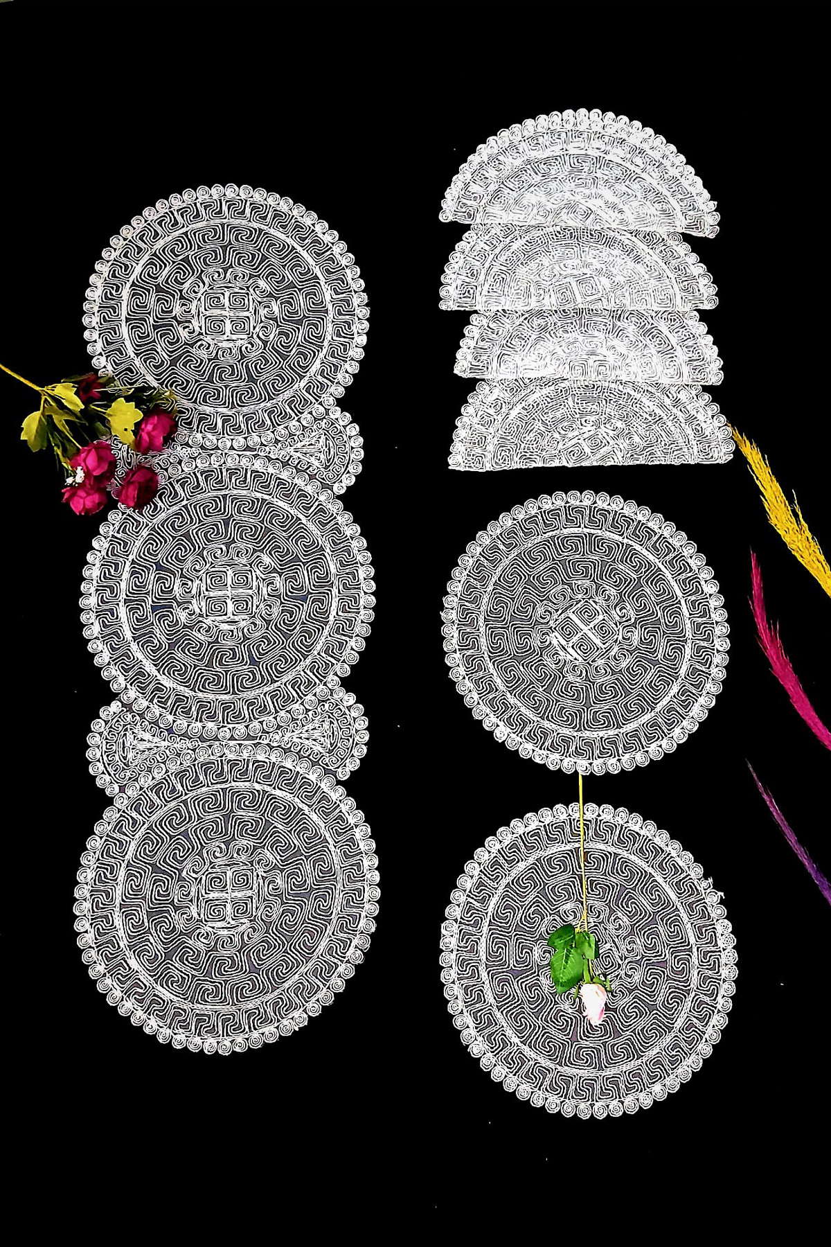 Masa Örtüsü Servis ve Runner Yemek Masası 1 Runner 6 Supla - Çeyizci